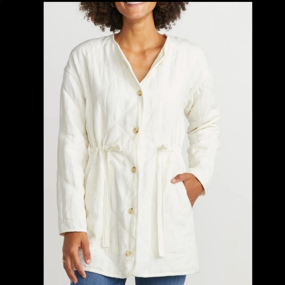 Marine Layer Tiff Quilted Jacket Size Medium - Gem